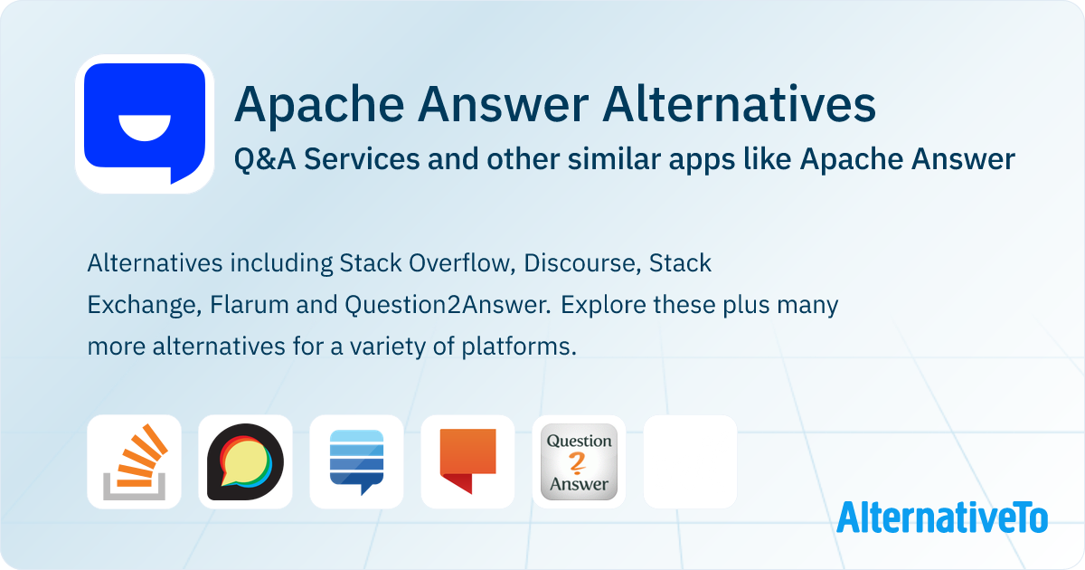 Apache Answer Alternatives: Top 10 Q&A Services & Similar Apps ...