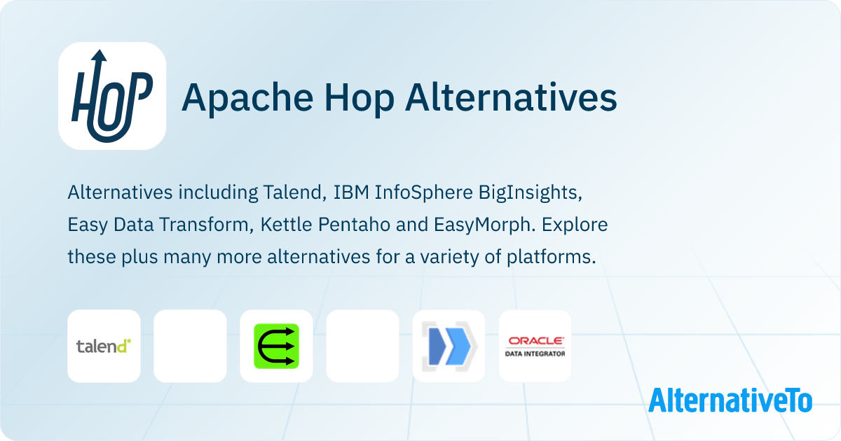 Apache Hop Alternatives - Explore Similar Software | AlternativeTo