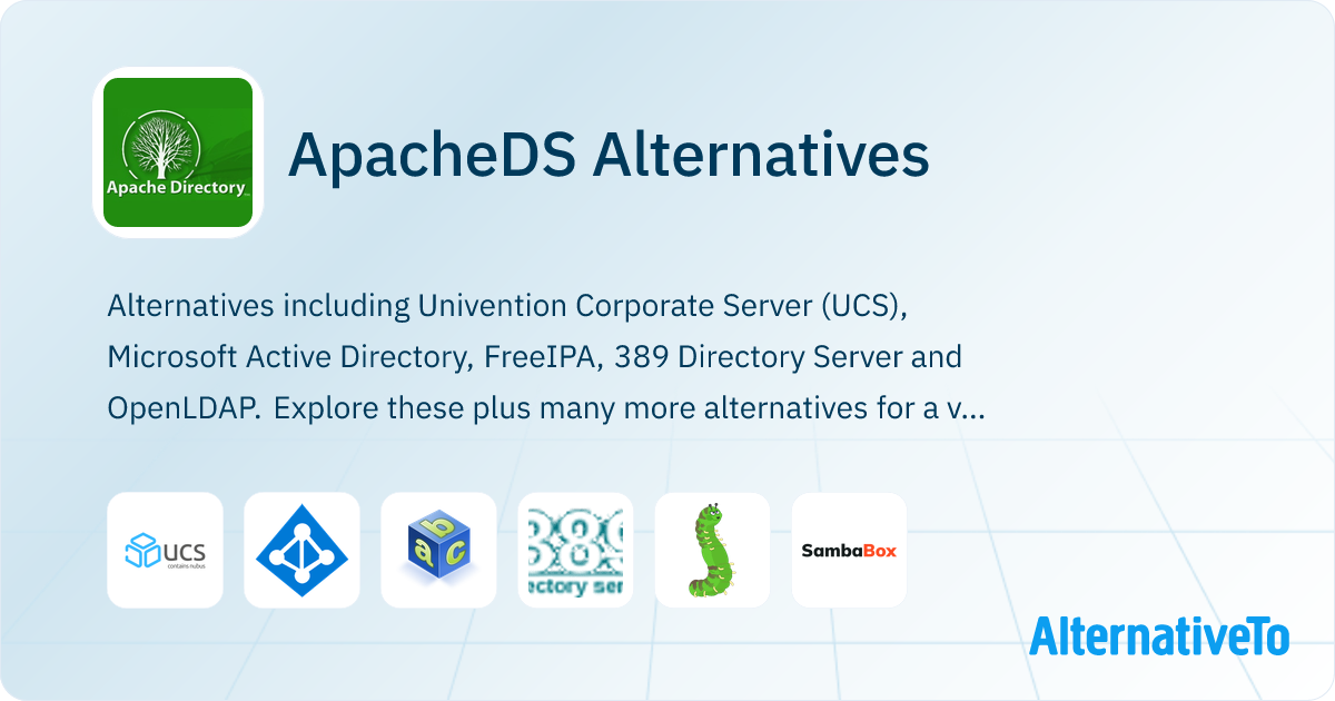 ApacheDS Alternatives - Explore Similar Software | AlternativeTo