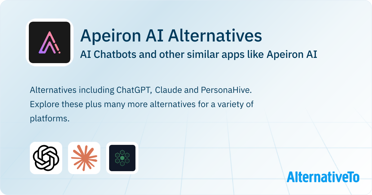 Apeiron AI Alternatives: Top 2 AI Chatbots & Similar Apps | AlternativeTo