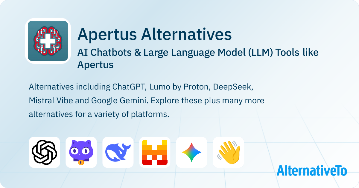 Apertus Alternatives: Top 12 AI Chatbots | AlternativeTo