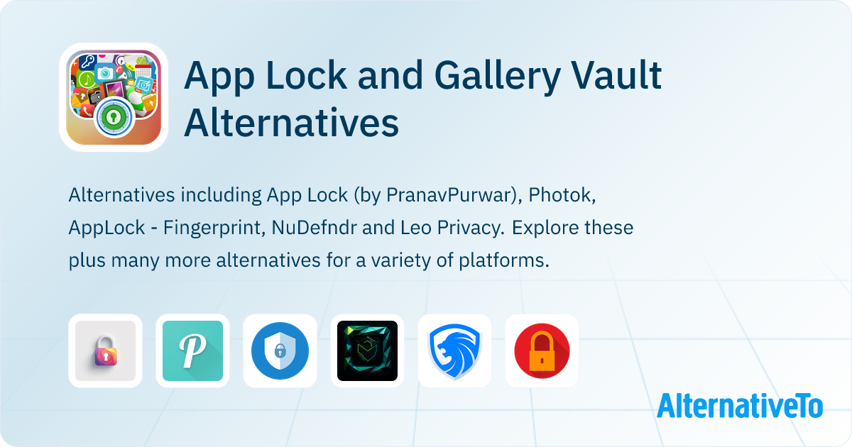 App Lock and Gallery Vault Alternatives and Similar Apps | AlternativeTo