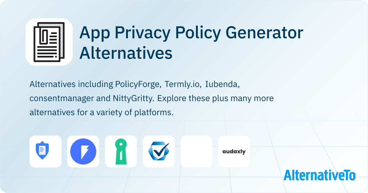 App Privacy Policy Generator Alternatives - Explore Similar Sites ...