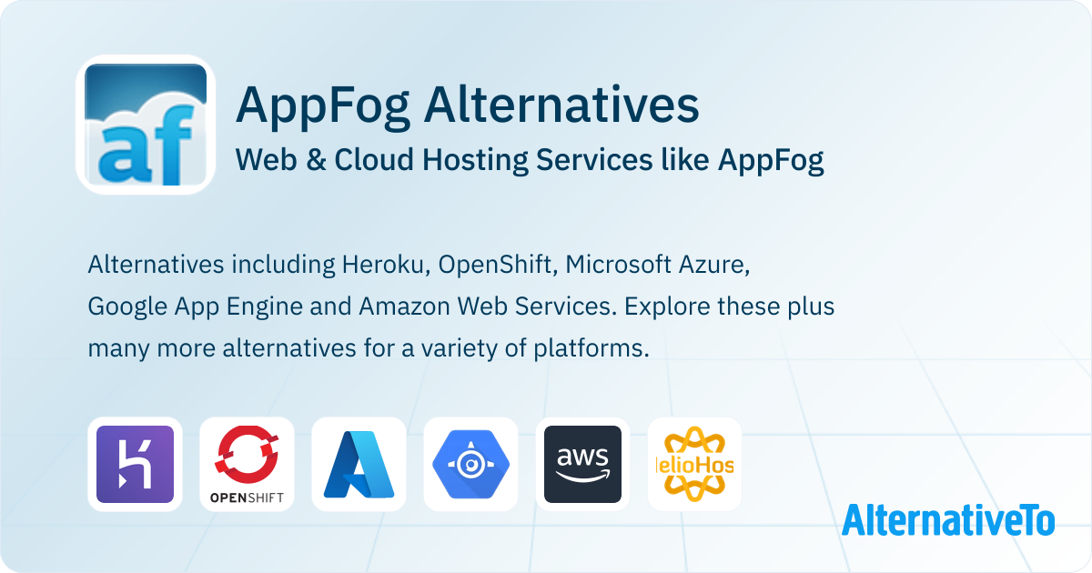 AppFog Alternatives: Top 24 Web & Cloud Hosting Services | AlternativeTo