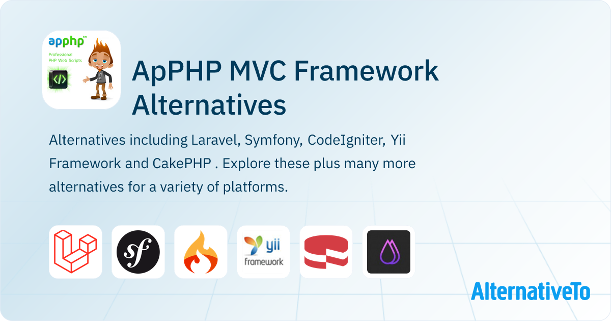 ApPHP MVC Framework Alternatives: Top 1 CMS Tools | AlternativeTo