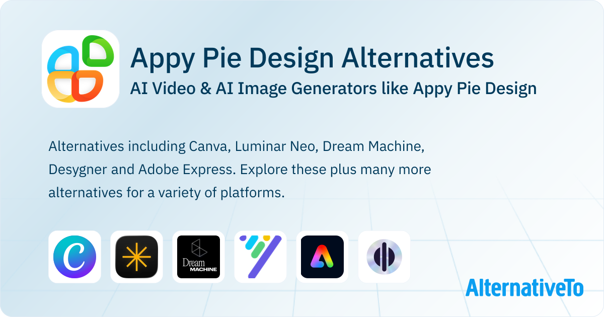 Appy Pie Design Alternatives: Top 12 AI Video Generators | AlternativeTo