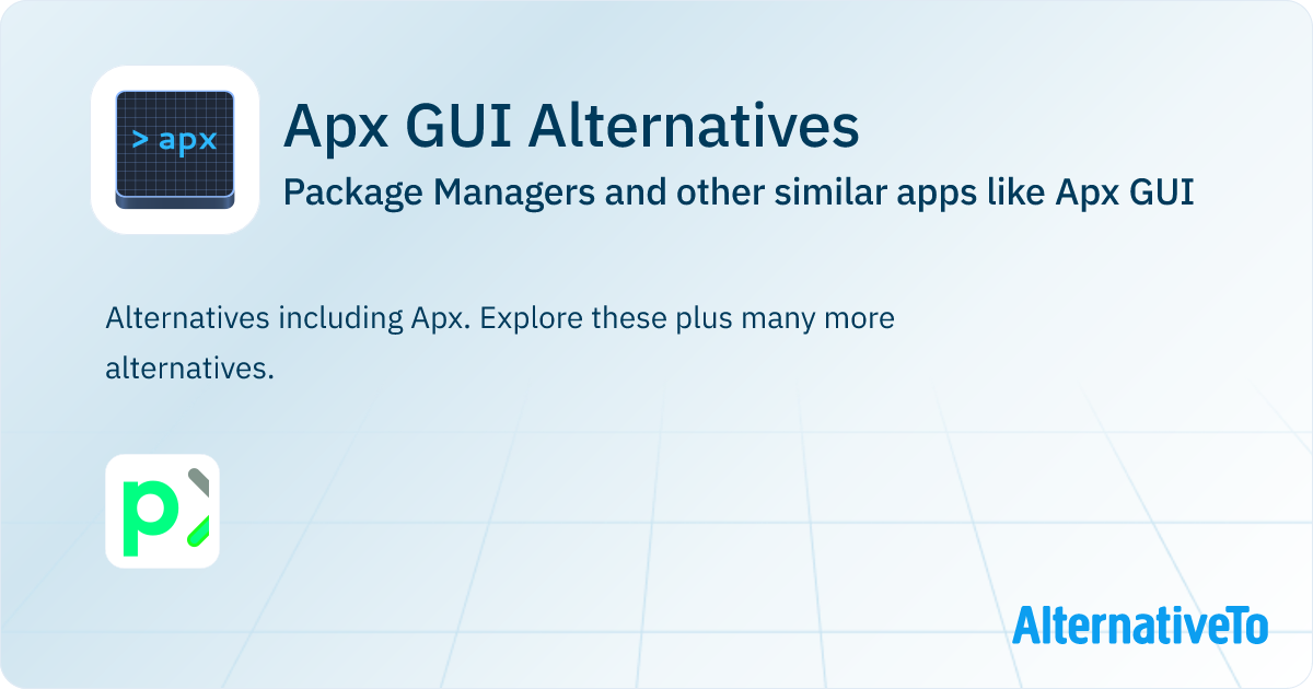 Apx GUI Alternatives: Top 1 Package Managers & Similar Apps | AlternativeTo