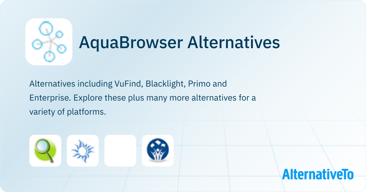 AquaBrowser Alternatives - Explore Similar Apps & Services | AlternativeTo