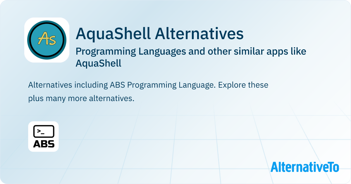 AquaShell Alternatives: Top 1 Programming Languages & Similar Apps ...