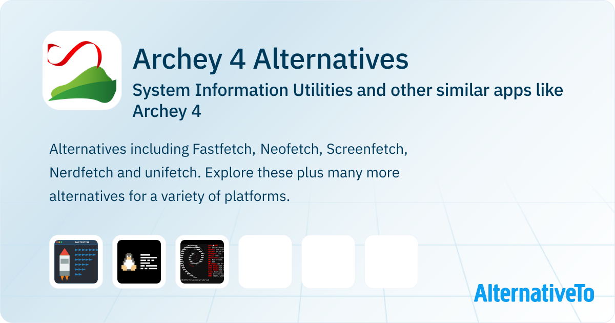 Archey 4 Alternatives: Top 18 System Information Utilities & Similar ...