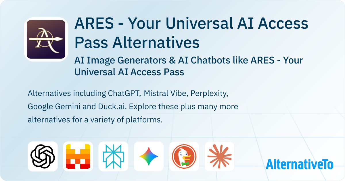 ARES - Your Universal AI Access Pass Alternatives: Top 12 AI Image ...