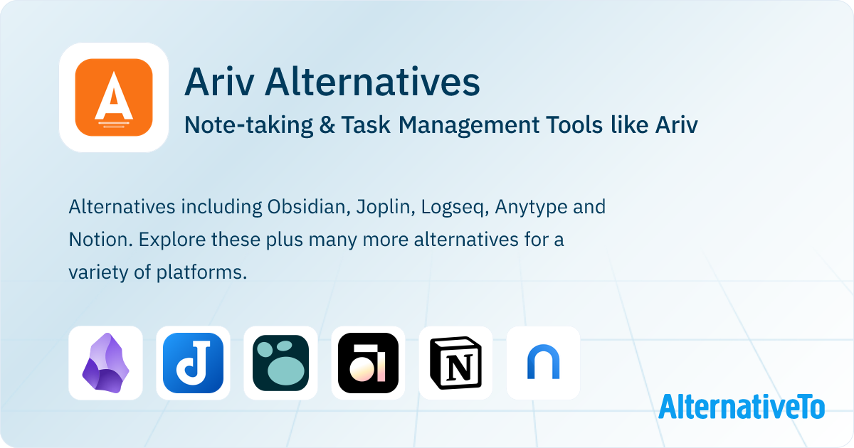 Ariv Alternatives: Note-taking Tools - Page 3 | AlternativeTo