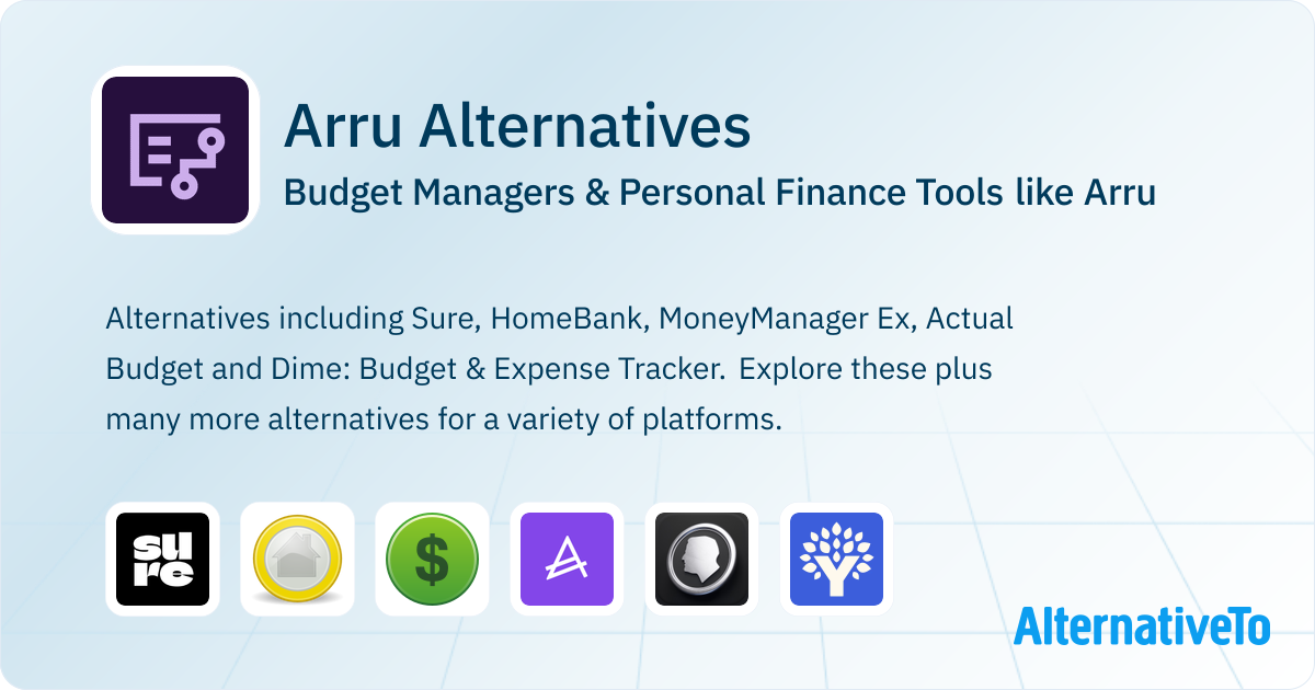 Arru Alternatives: Top 12 Budget Managers | AlternativeTo