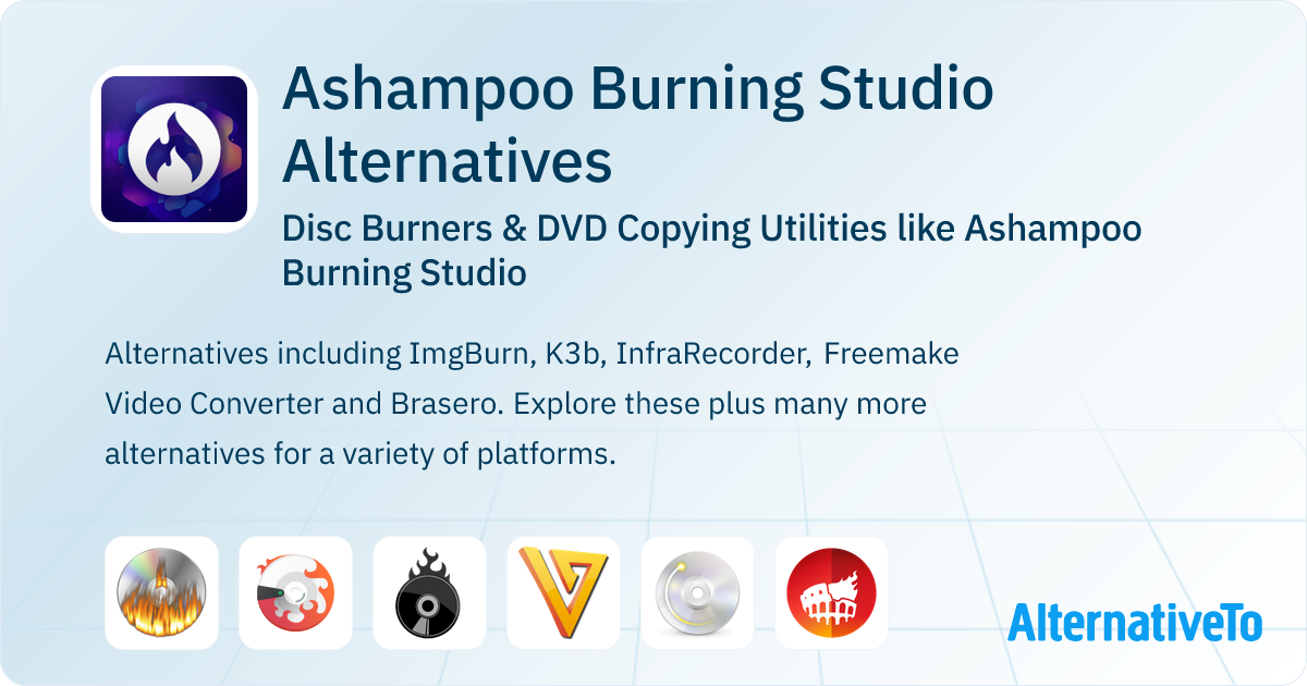 Ashampoo Burning Studio Alternatives: Top 12 Disc Burners | AlternativeTo