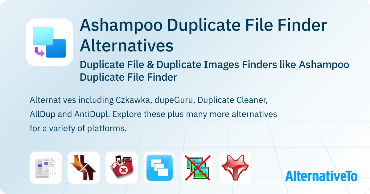 Ashampoo Duplicate File Finder Alternatives: Top 12 Duplicate File ...