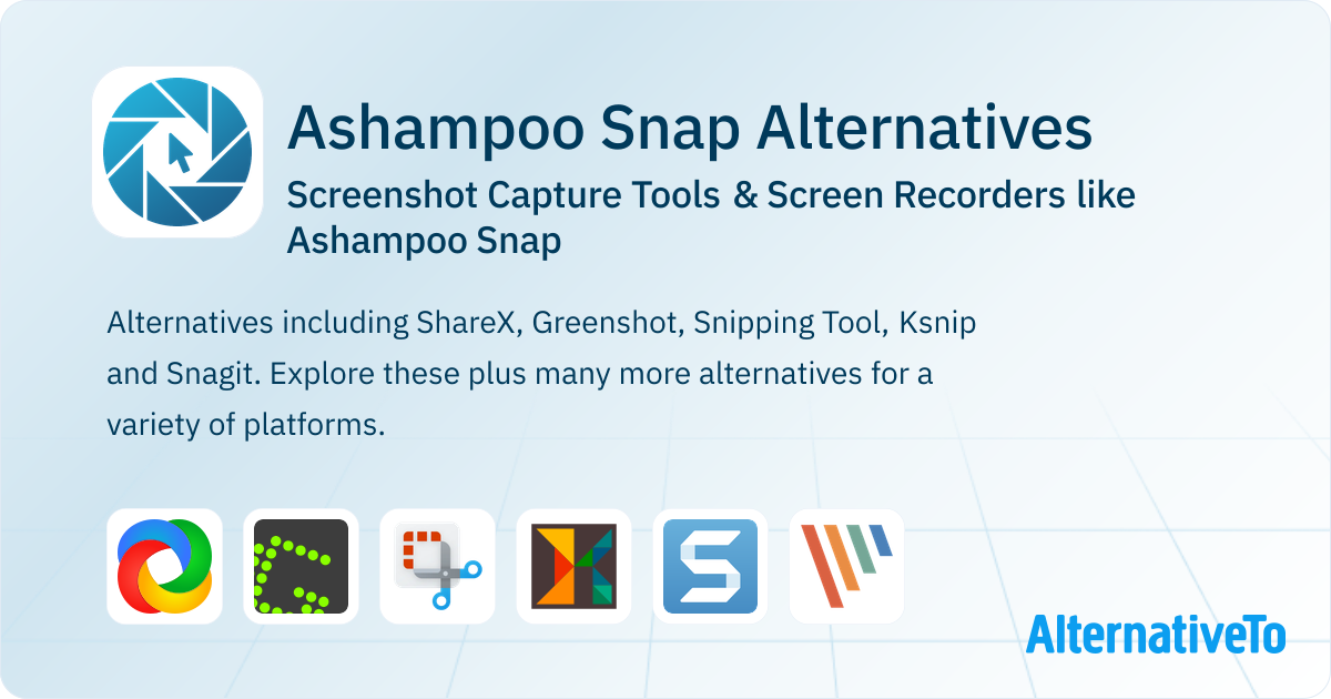 Ashampoo Snap Alternatives: Top 12 Screenshot Capture Tools | AlternativeTo