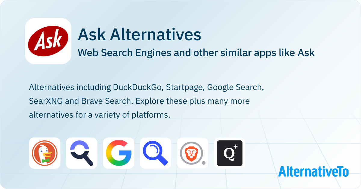 Ask Alternatives: Top 12 Web Search Engines & Similar Websites ...