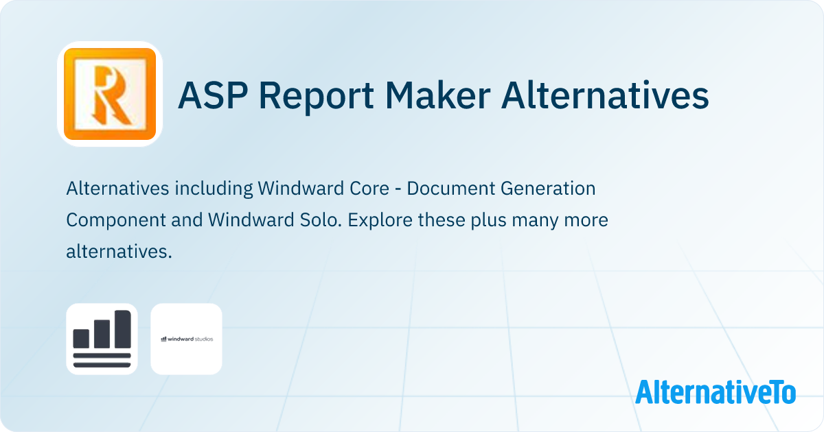 ASP Report Maker Alternatives - Explore Similar Software | AlternativeTo
