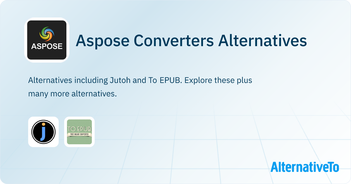 Aspose Converters Alternatives - Explore Similar Sites & Apps ...