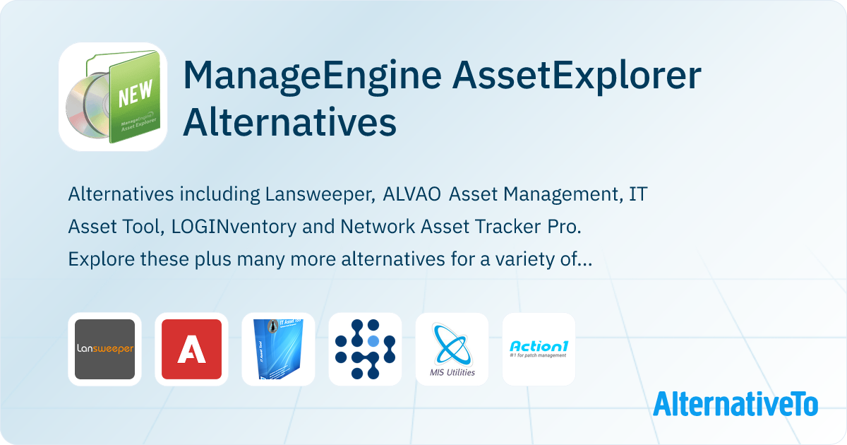 ManageEngine AssetExplorer Alternatives - Explore Similar Software ...