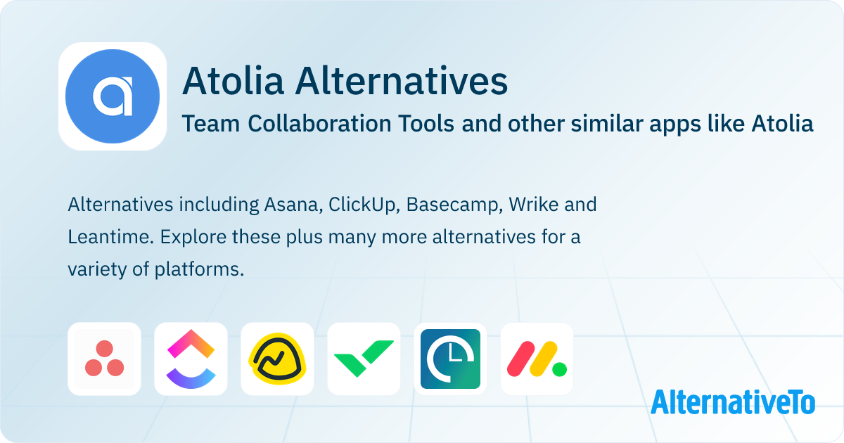 Atolia Alternatives: Top 18 Team Collaboration Tools & Similar Apps ...