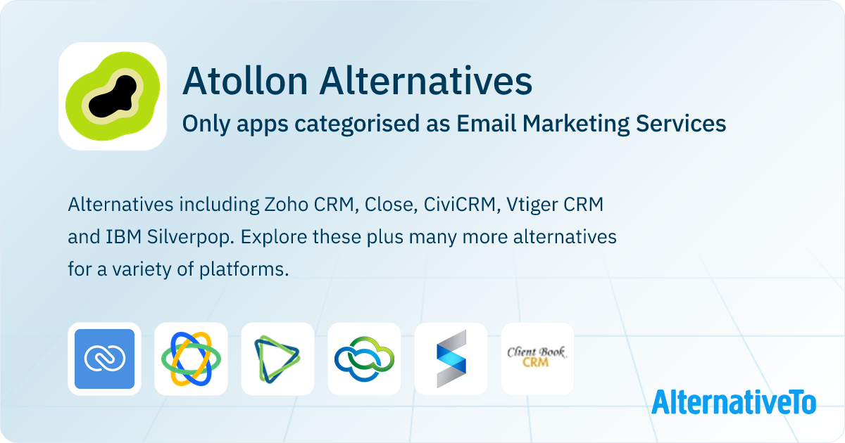 Atollon Alternatives: Top 13 Email Marketing Services | AlternativeTo