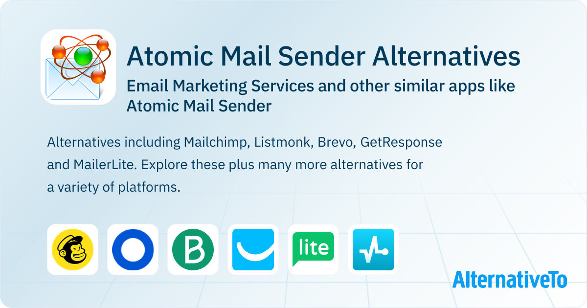 Atomic Mail Sender Alternatives: Top 12 Email Marketing Services ...