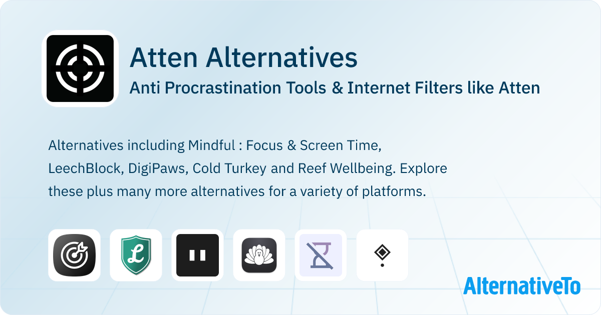 Atten Alternatives: Top 12 Anti Procrastination Tools | AlternativeTo