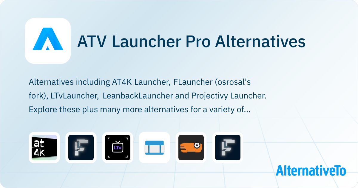 ATV Launcher Pro Alternatives - Explore Similar Apps | AlternativeTo
