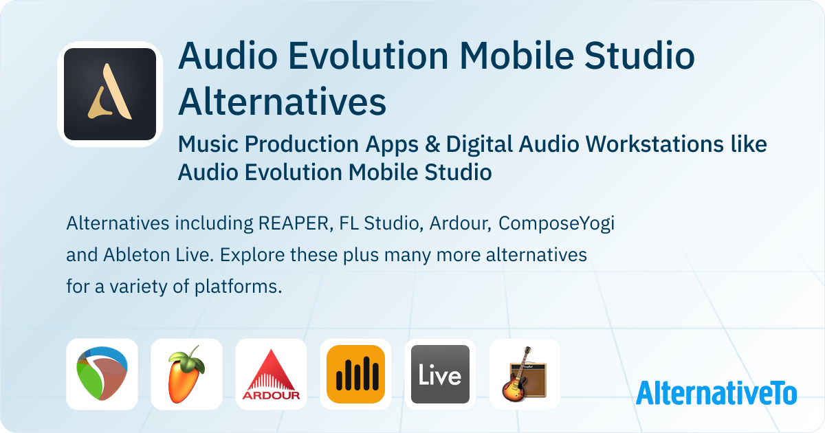 Audio Evolution Mobile Studio Alternatives: Top 12 Music Production ...