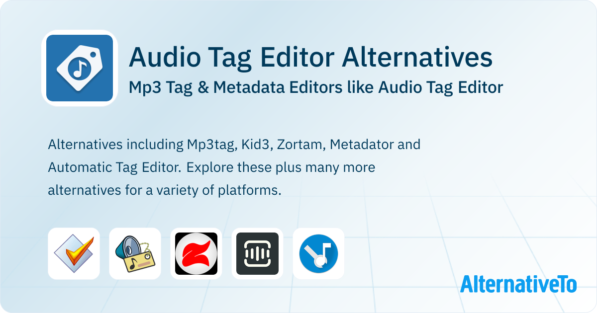 Audio Tag Editor Alternatives: Top 5 Mp3 Tag Editors | AlternativeTo