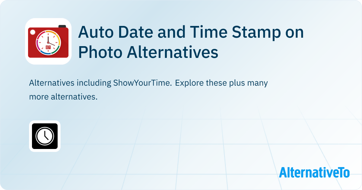 Auto Date and Time Stamp on Photo Alternatives and Similar Apps ...