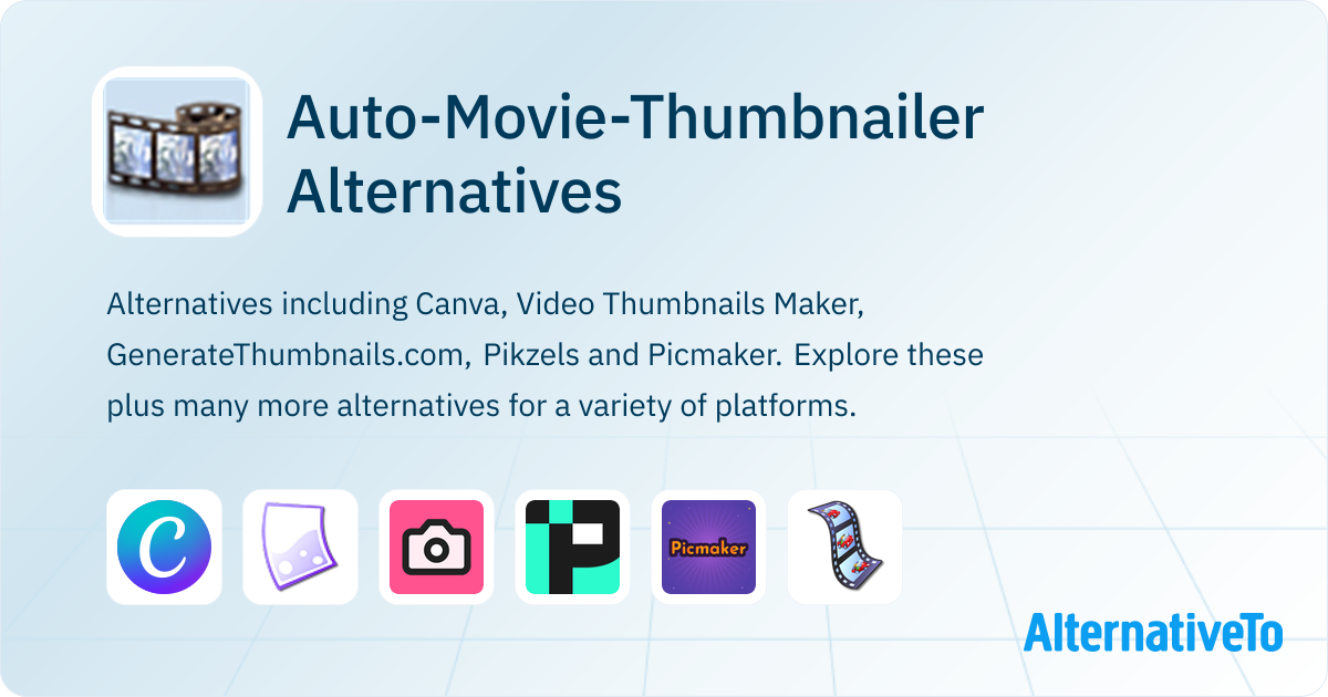 Auto-Movie-Thumbnailer Alternatives - Explore Similar Software ...
