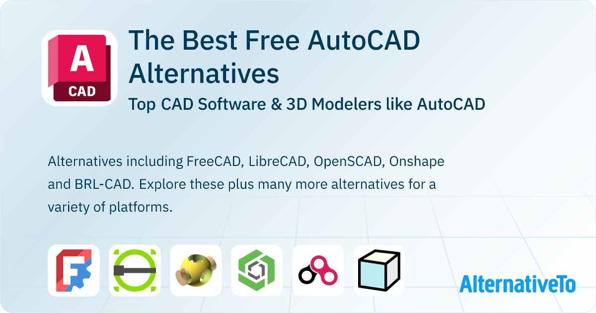 Free AutoCAD Alternatives: Top 12 CAD Software & 3D Modelers ...