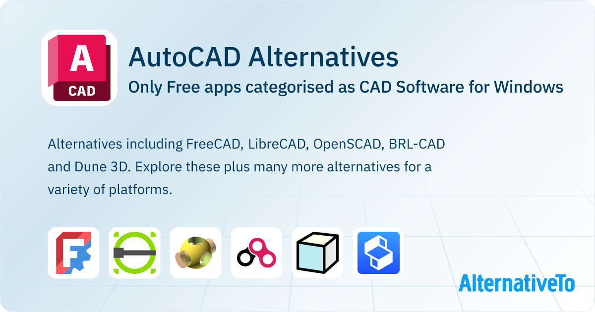 Free AutoCAD Alternatives for Windows: Top 24 CAD Software | AlternativeTo