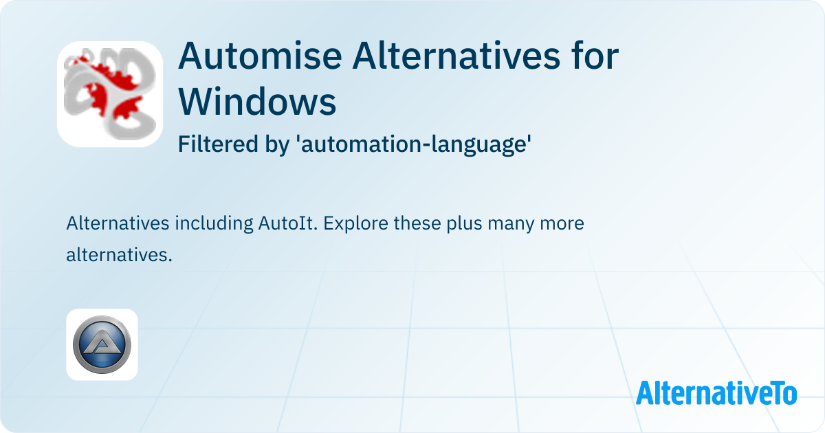 Automise Alternatives for Windows filtered by 'automation-language ...