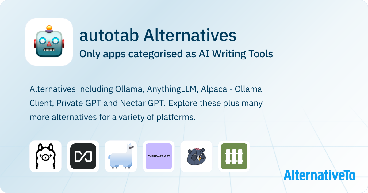 autotab Alternatives: Top 21 AI Writing Tools | AlternativeTo