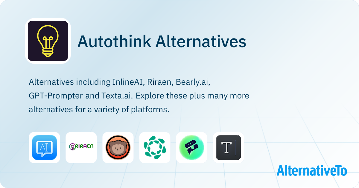 Autothink Alternatives - Explore Similar Apps | AlternativeTo