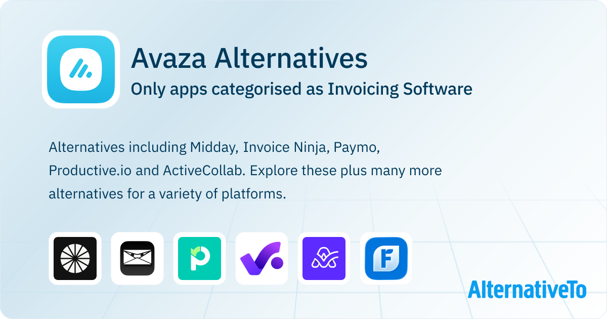 Avaza Alternatives: Top 12 Invoicing Software | AlternativeTo