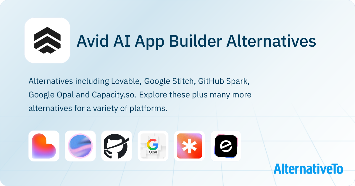 Avid AI App Builder Alternatives - Explore Similar Sites & Apps ...