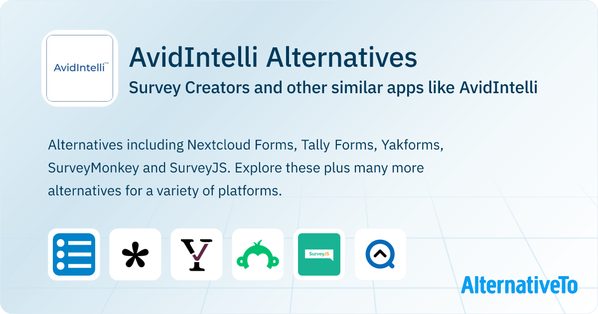 AvidIntelli Alternatives: Top 12 Survey Creators & Similar Websites ...
