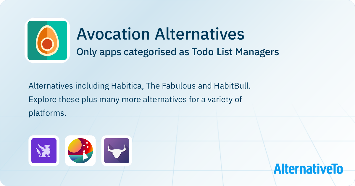 Avocation Alternatives: Top 3 Todo List Managers | AlternativeTo