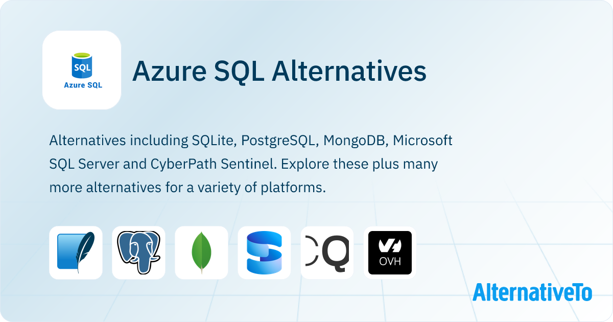 Azure SQL Alternatives - Explore Similar Sites & Apps | AlternativeTo