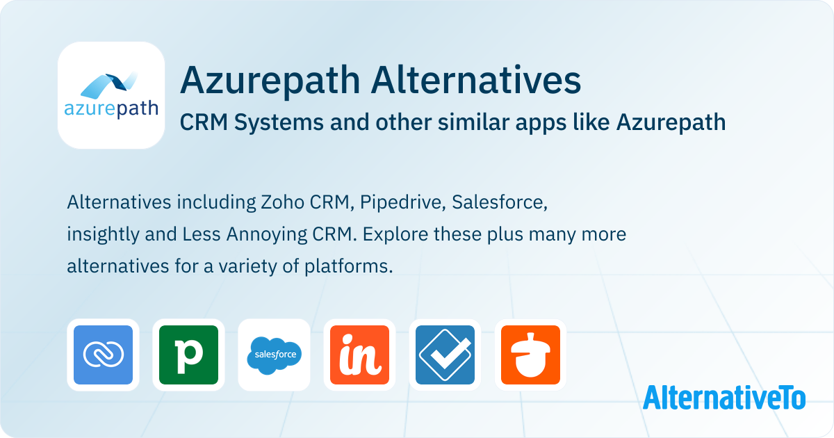 Azurepath Competitors: Top 12 Alternative CRM Systems | AlternativeTo