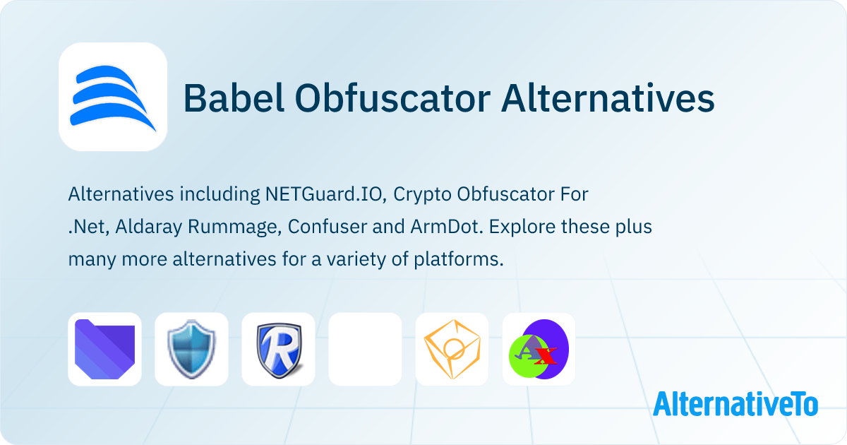 Babel Obfuscator Alternatives - Explore Similar Software | AlternativeTo