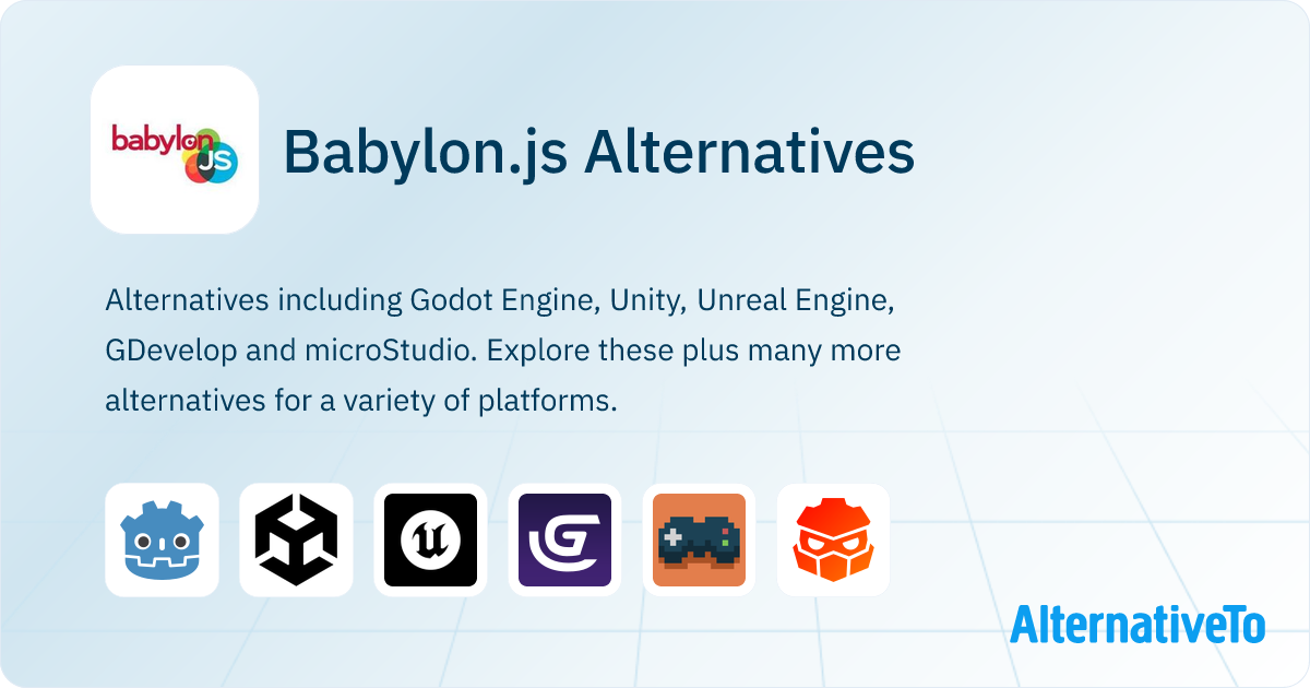 Babylon.js Alternatives - Explore Similar Apps & Services | AlternativeTo