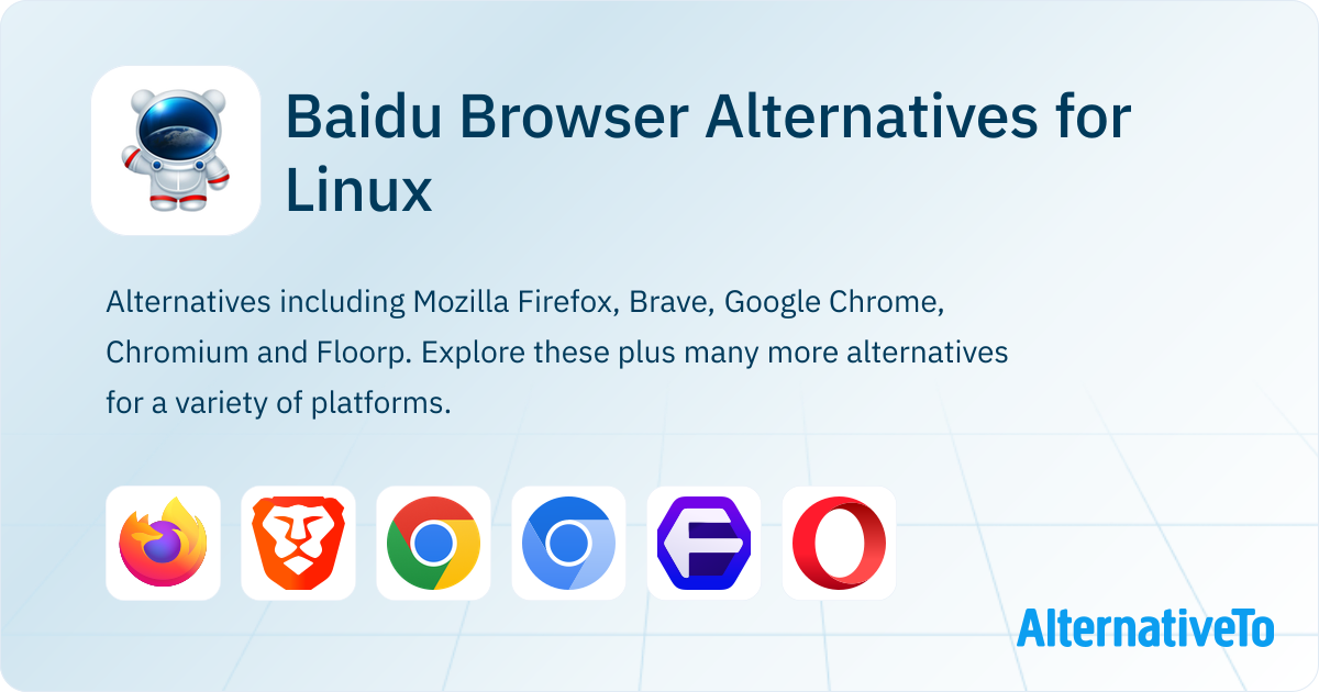 Baidu Browser Alternatives for Linux: Top 12 Web Browsers | AlternativeTo