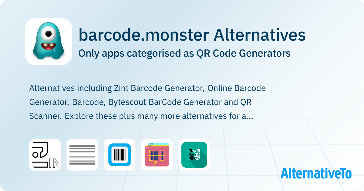 barcode.monster Alternatives: Top 5 QR Code Generators | AlternativeTo