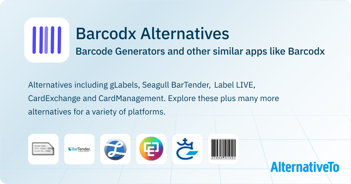 Barcodx Alternatives: Top 19 Barcode Generators & Similar Apps ...