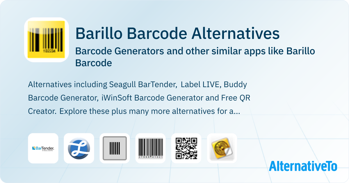 Barillo Barcode Alternatives: Barcode Generators & Similar Apps - Page ...